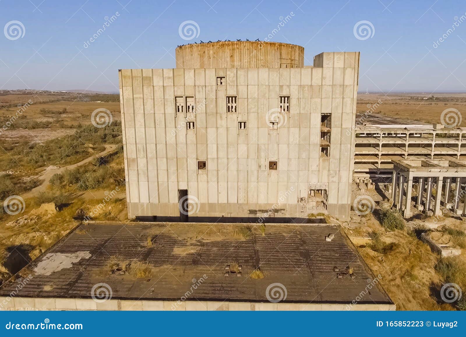 Abandoned Unfinished Nuclear Power Plant Stock Image - Image of death ...
