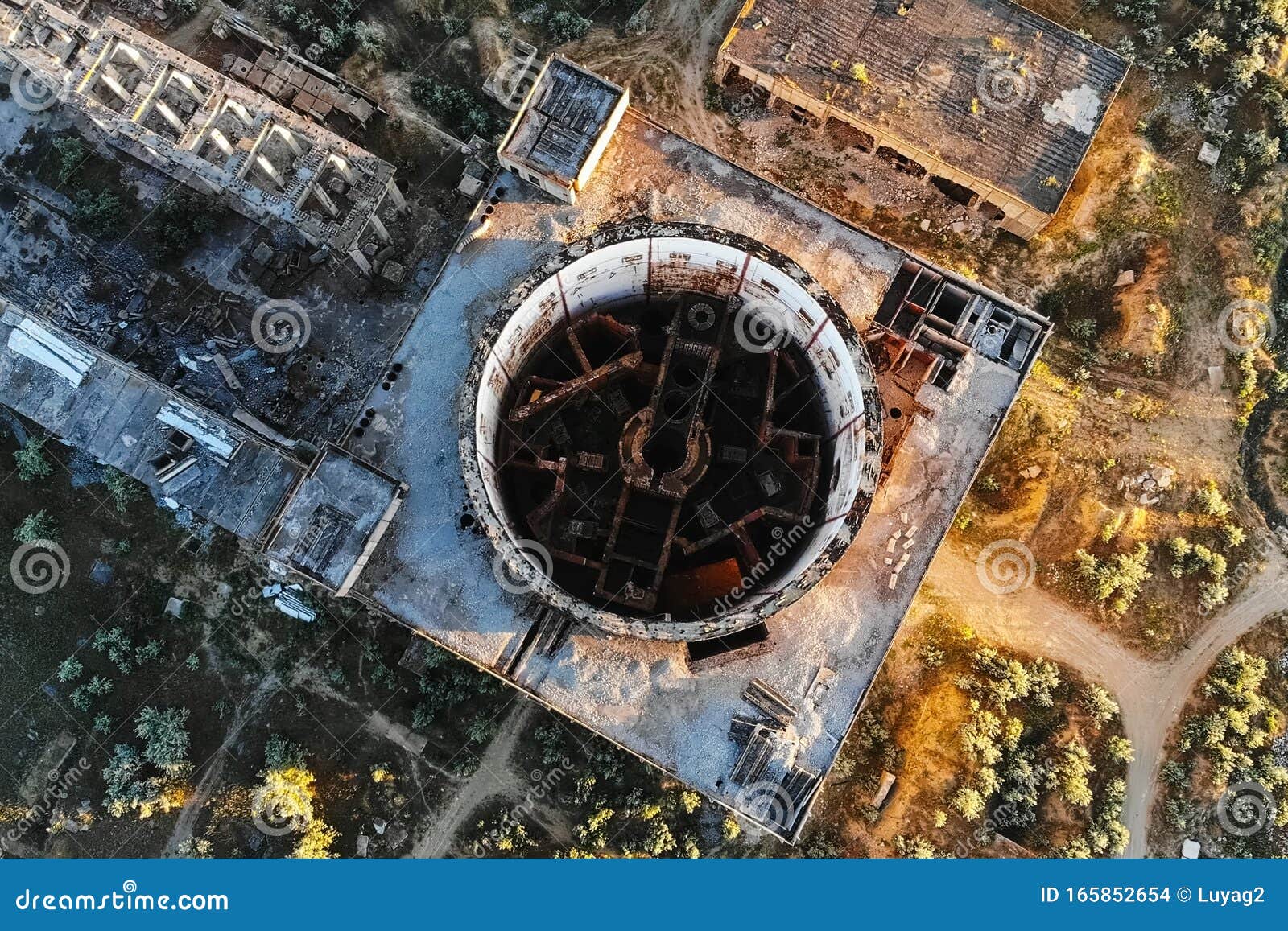 Abandoned Unfinished Nuclear Power Plant Stock Photo - Image of decay ...