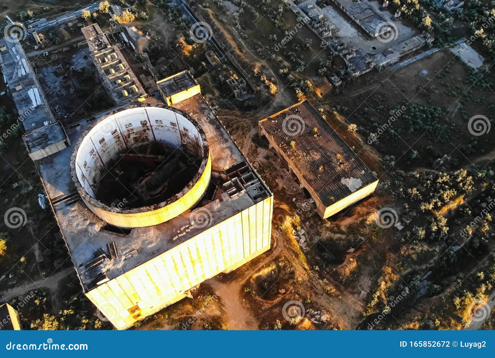 Abandoned Unfinished Nuclear Power Plant Stock Photo - Image of ...