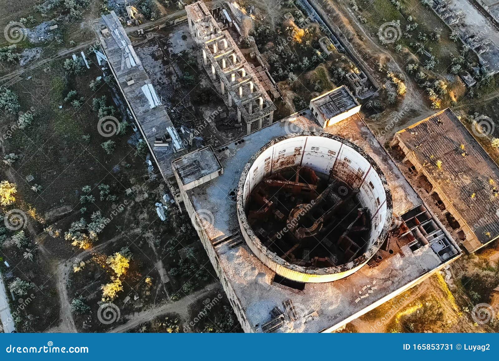 Abandoned Unfinished Nuclear Power Plant Stock Image - Image of metal ...