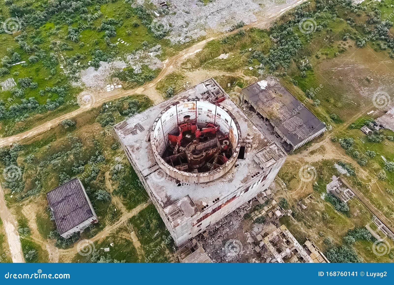 Abandoned Unfinished Nuclear Power Plant Stock Image - Image of factory ...
