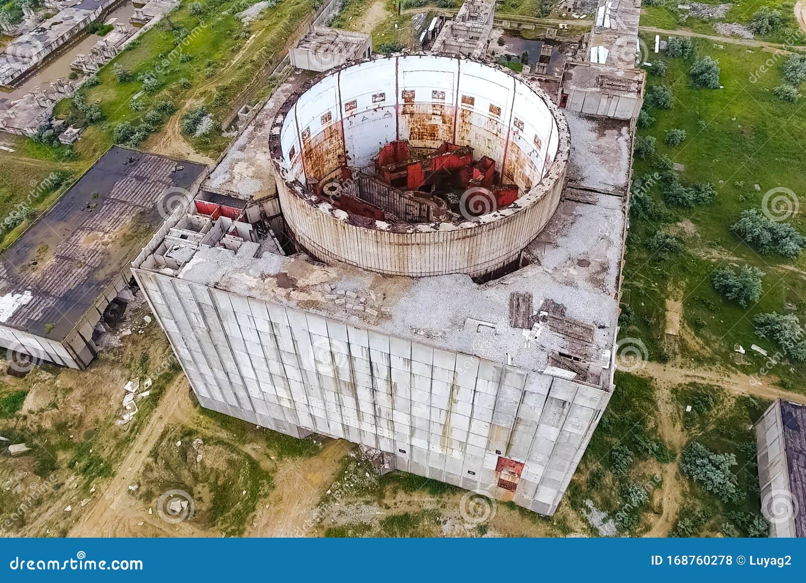 Abandoned Unfinished Nuclear Power Plant Stock Photo - Image of crash ...