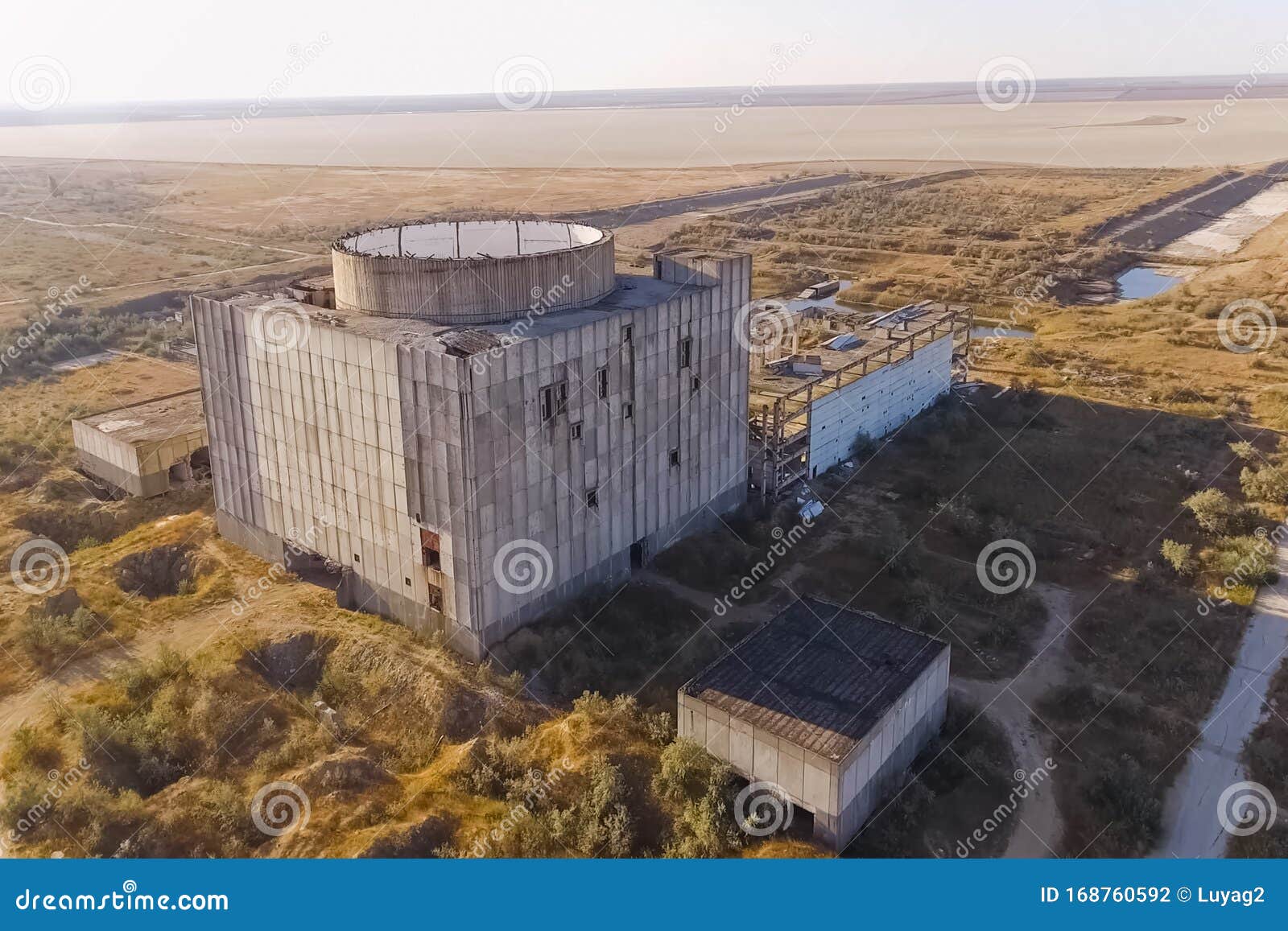 Abandoned Unfinished Nuclear Power Plant Stock Photo - Image of broken ...