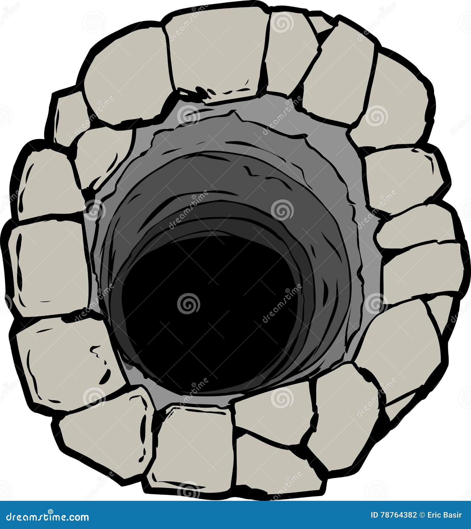 Old Abandoned Water Well stock illustration. Illustration of abandoned ...