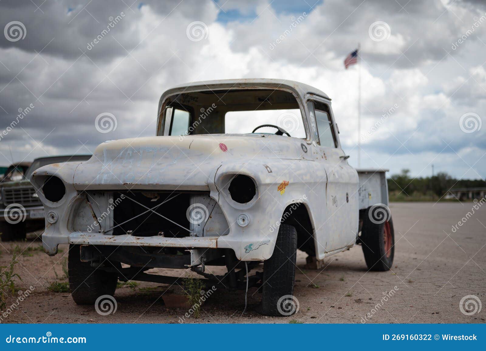 Old Abandoned White Pickup Truck, Chevrolet Task Force Editorial ...