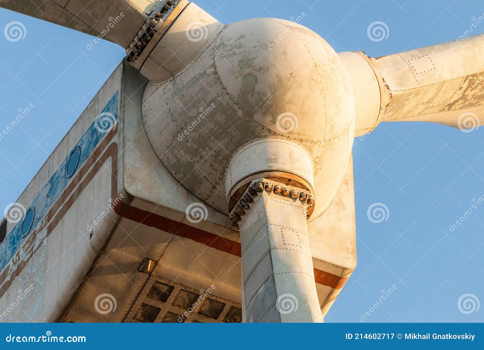 Old Abandoned Wind Turbines in the Desert Landscape Stock Image - Image ...