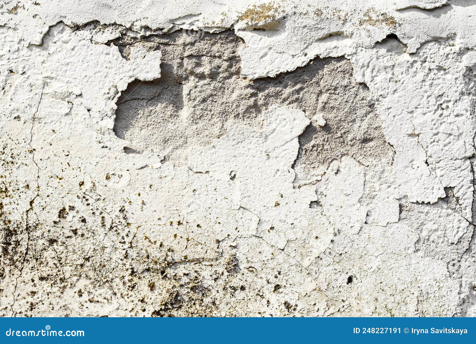 Old Abstract Wall Background. Concrete Painted Surface with Cracks ...
