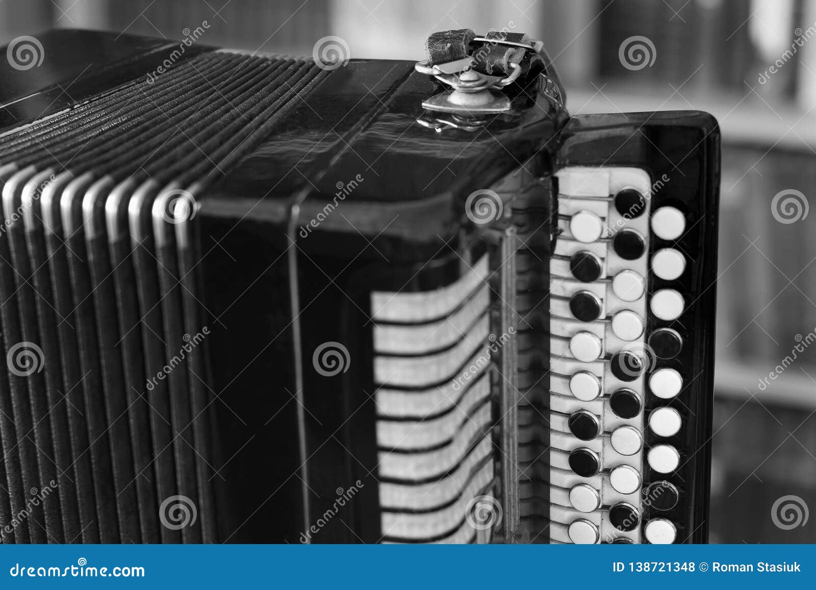 Old accordion close up stock photo. Image of front, instruments - 138721348