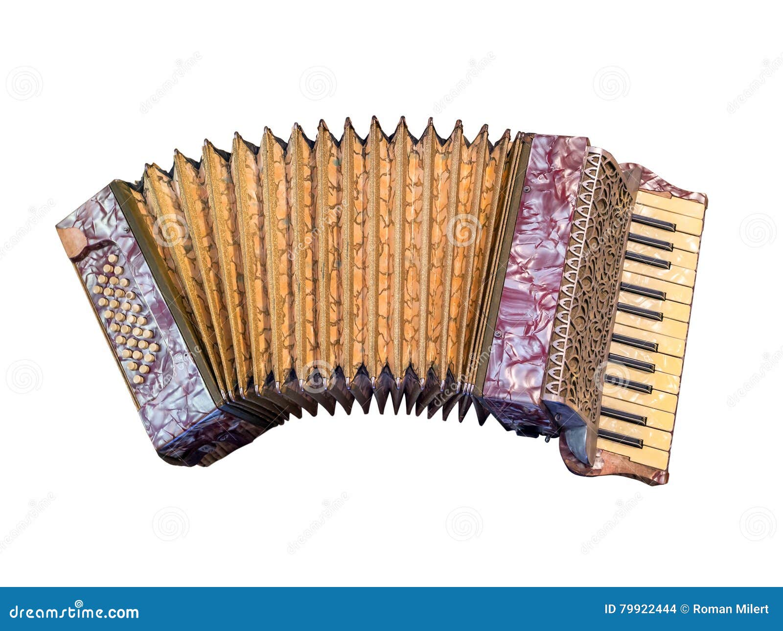 Old accordion stock photo. Image of culture, background - 79922444