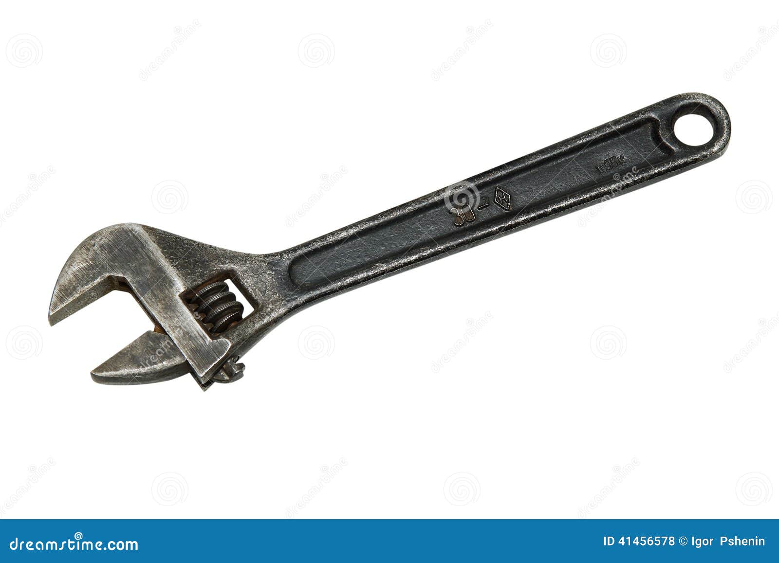 Old adjustable wrench stock photo. Image of stainless - 41456578