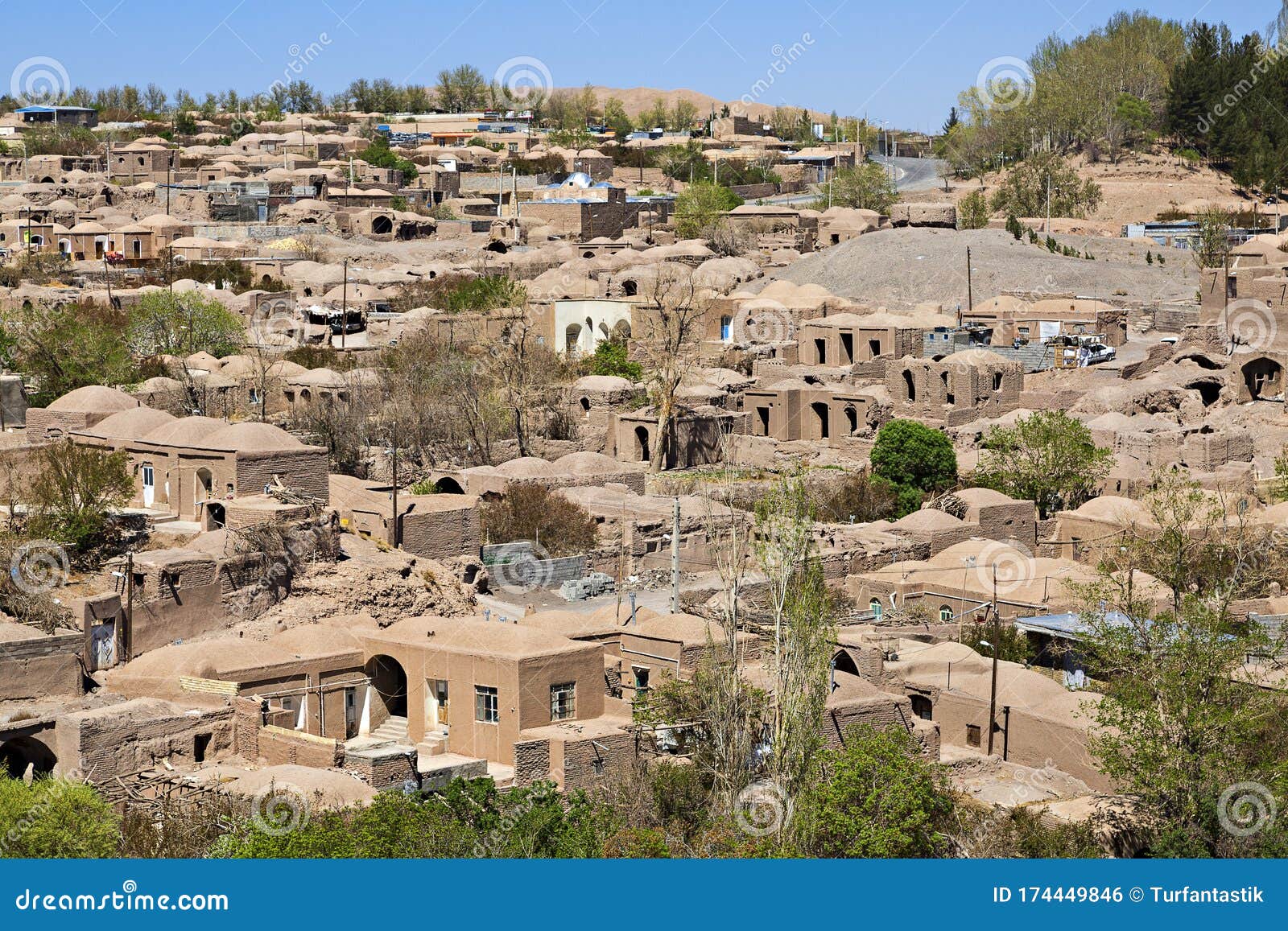 Old Adobe Houses in Rayen, Iran Stock Photo - Image of persia ...