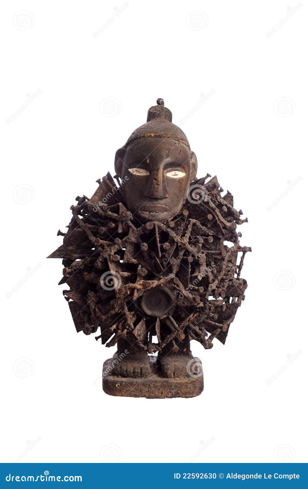 Old african statue stock photo. Image of scared, attached - 22592630
