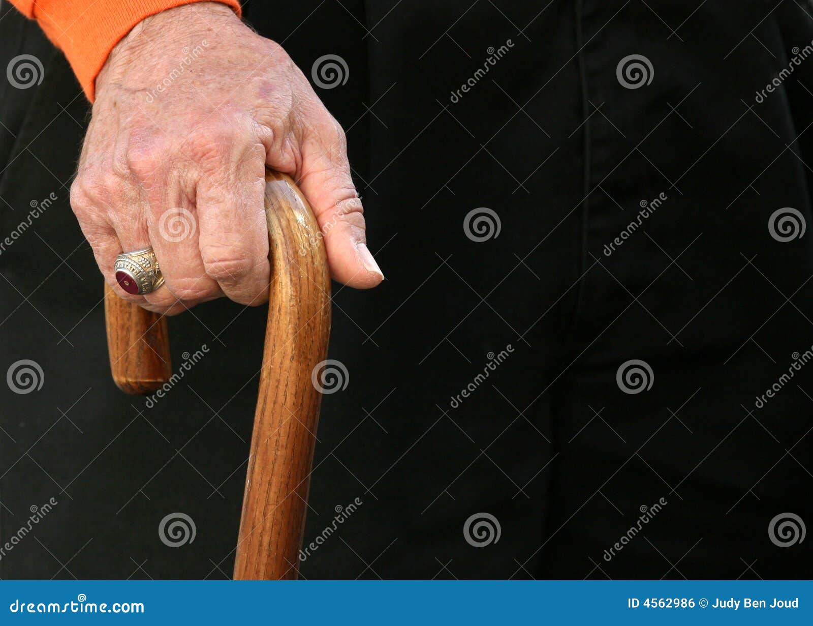 Old age stock photo. Image of senior, stick, help, ring - 4562986