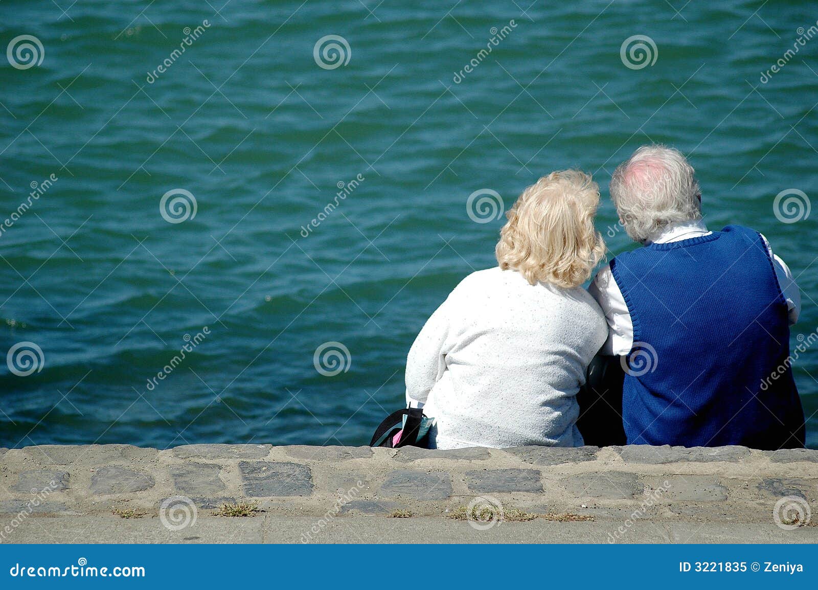 Old age couple on a beach stock image. Image of family - 3221835