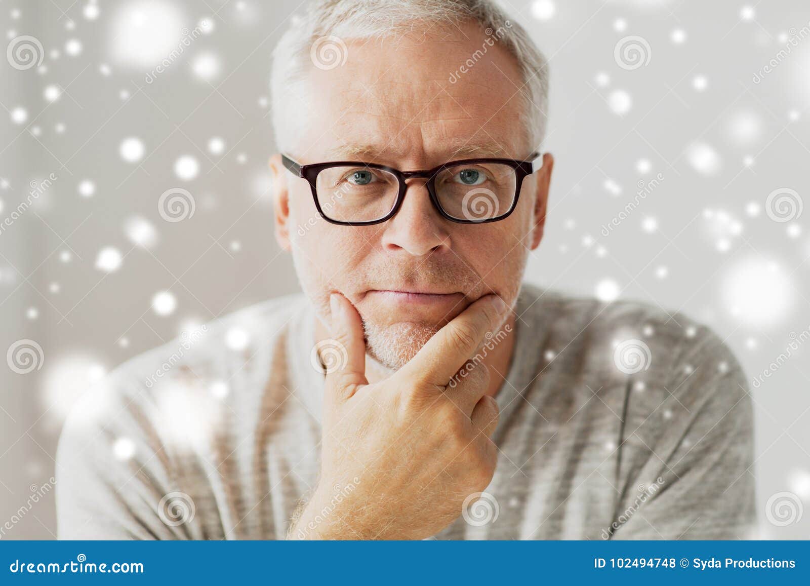 Close Up of Senior Man in Glasses Thinking Stock Photo - Image of ... Close Up of Senior Man in Glasses Thinking Stock Photo - Image of ...