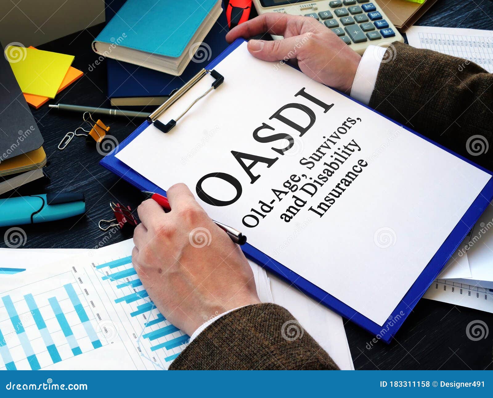 Old-Age, Survivors, and Disability Insurance OASDI Stock Photo - Image ...