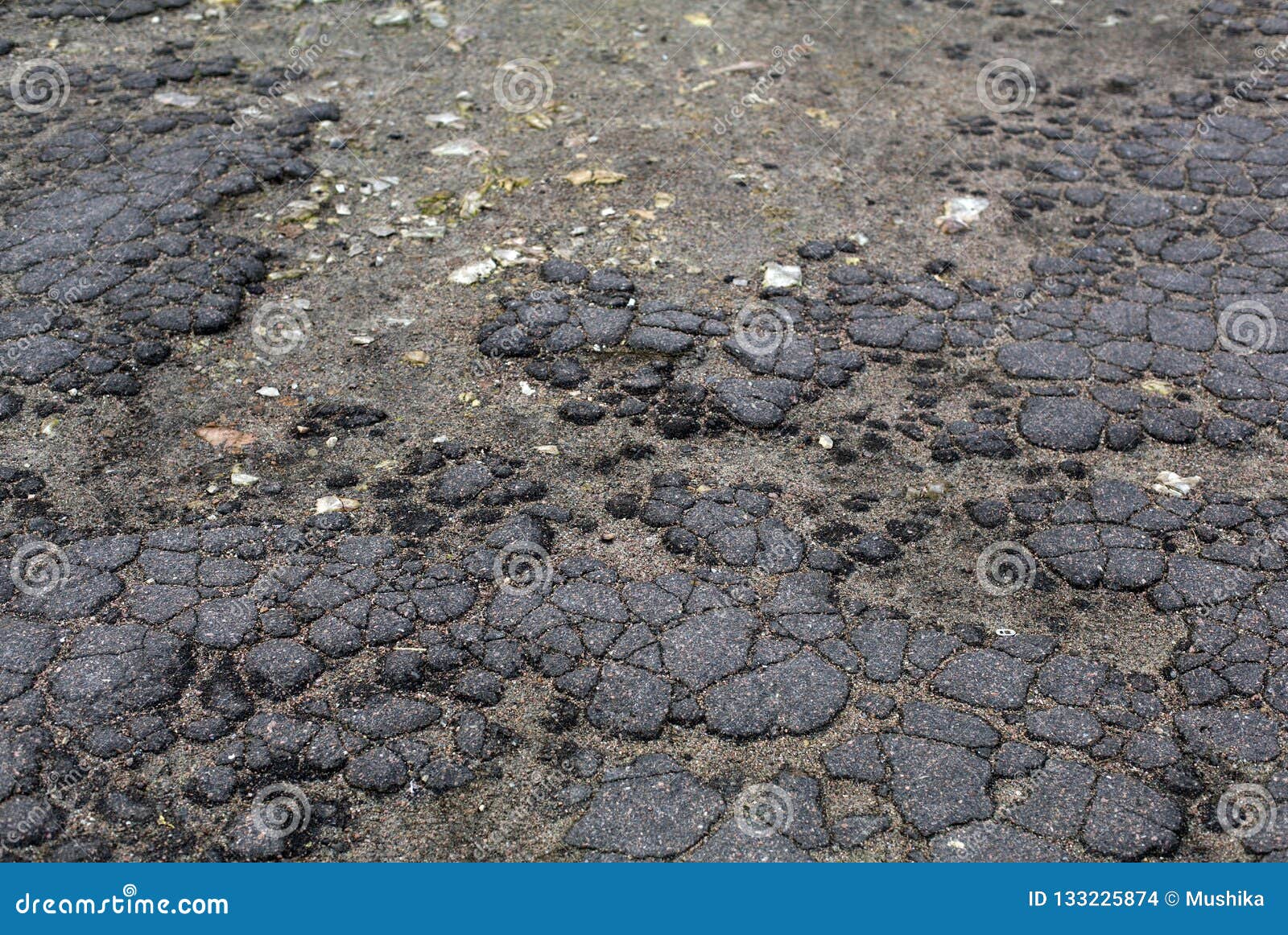 Old Aged Grey Cracked Asphalt Road Surface Stock Photo - Image of roads ...