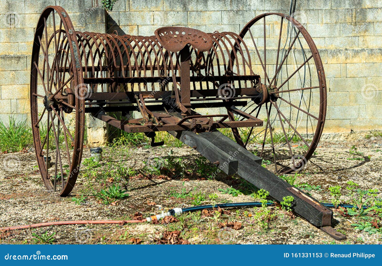 Old Agricultural Equipment for Hay Stock Image - Image of retro, tool ...