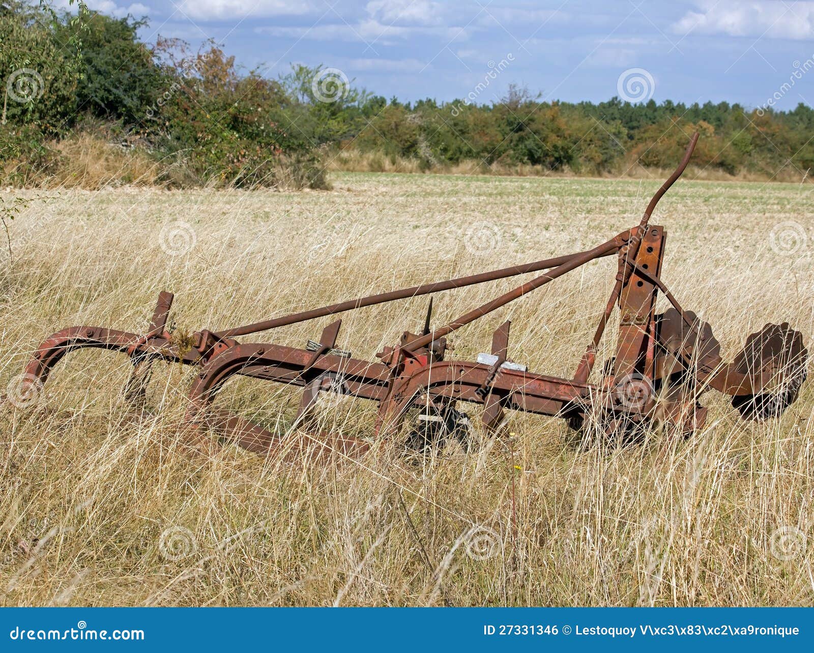 Old agricultural machine stock photo. Image of plough - 27331346