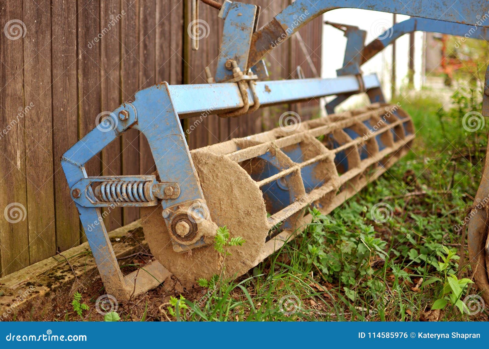 Old Agricultural Machine with Rust and Dirt on it, Rustic Farm E Stock ...