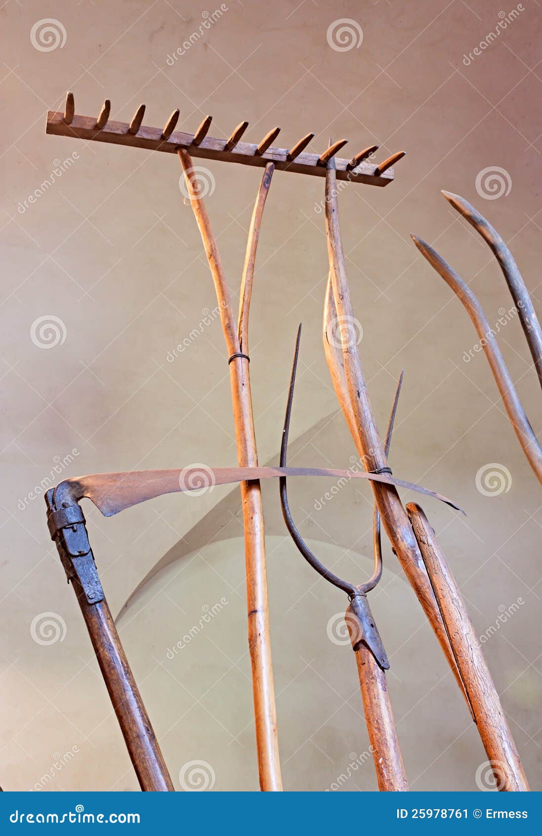 Old agricultural tools stock image. Image of equipment - 25978761