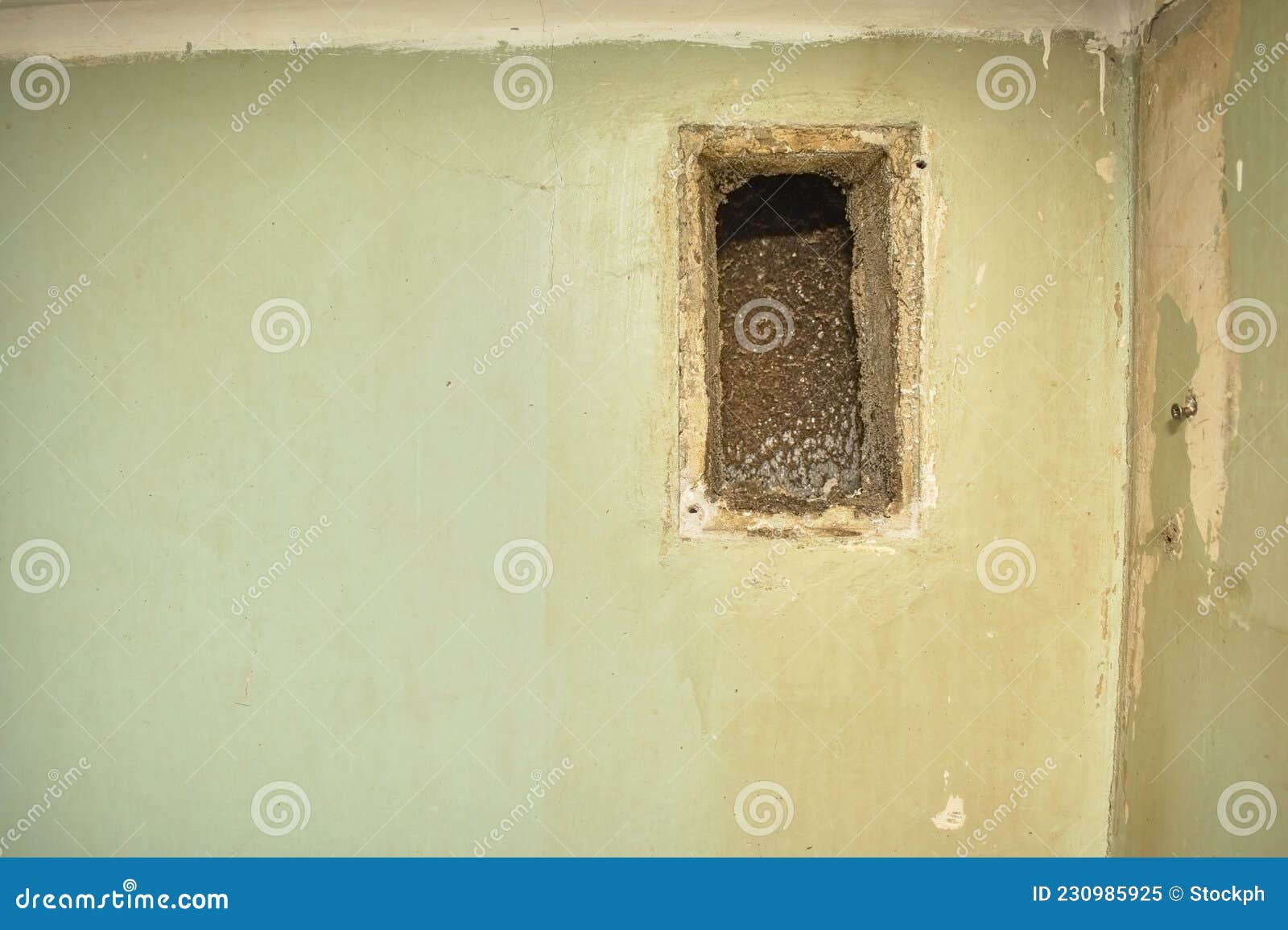 Old Air Ventilation on the Wall in the Kitchen Stock Image - Image of ...