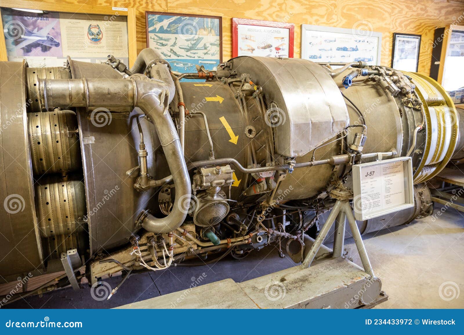 Old Aircraft Engine Displayed in a Museum Editorial Photography - Image ...