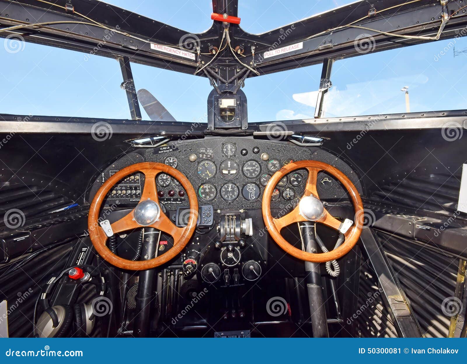 Old airplane interior stock image. Image of plane, obsolete - 50300081