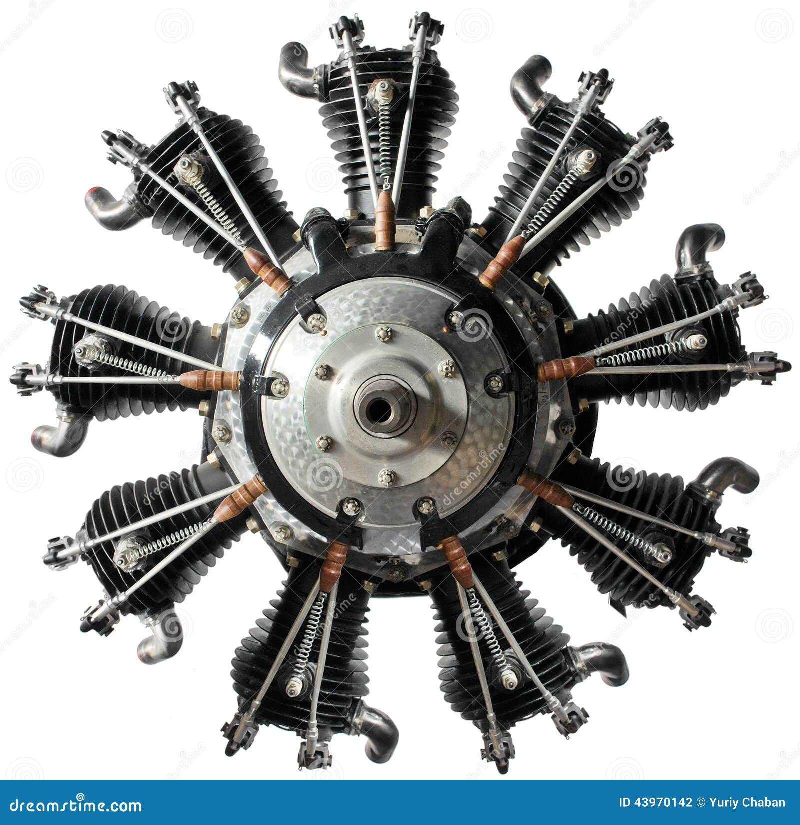 Old Airplane Motor Stock Photo - Image: 43970142