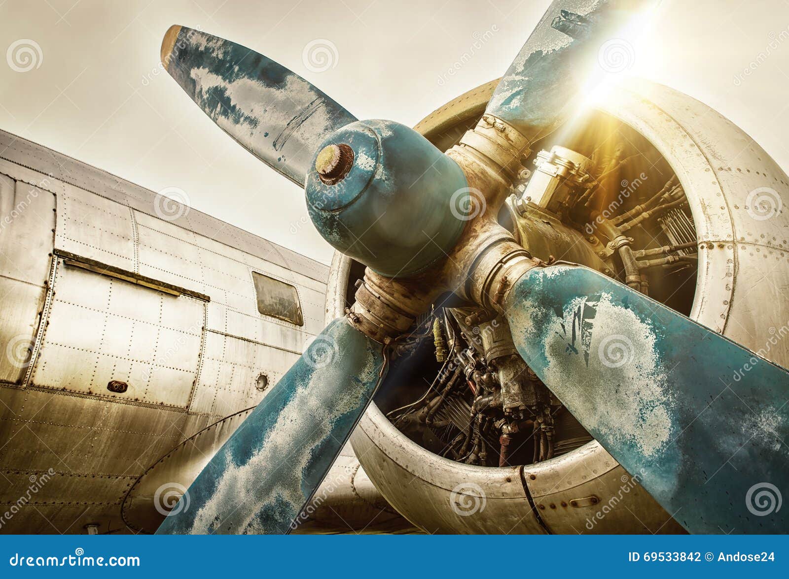 Old airplane stock photo. Image of plane, blue, cargo - 69533842