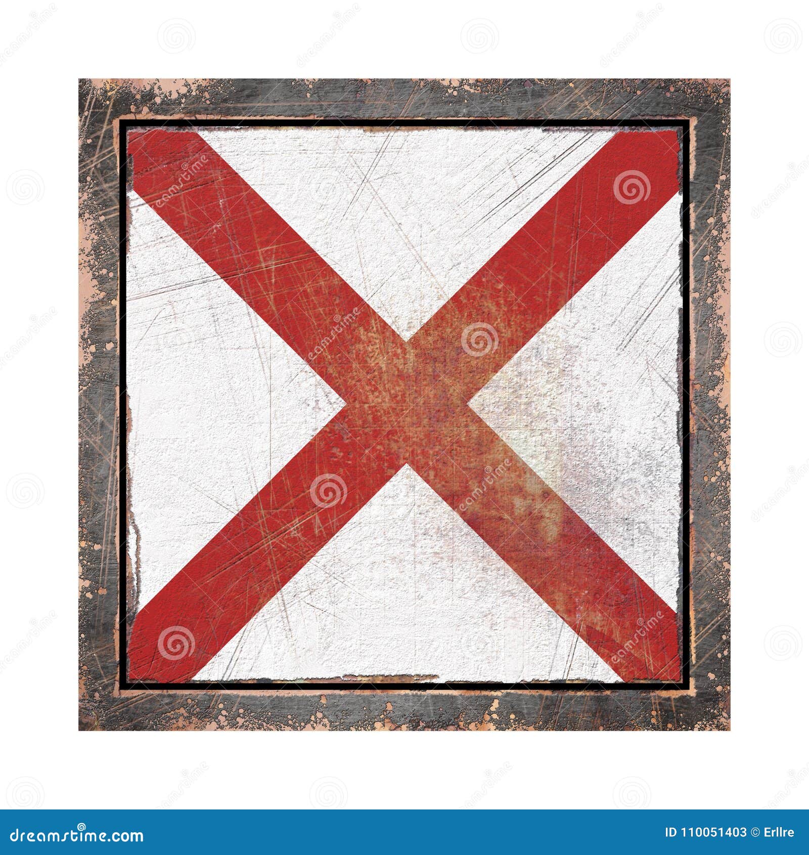 Old Alabama flag stock illustration. Illustration of iron - 110051403