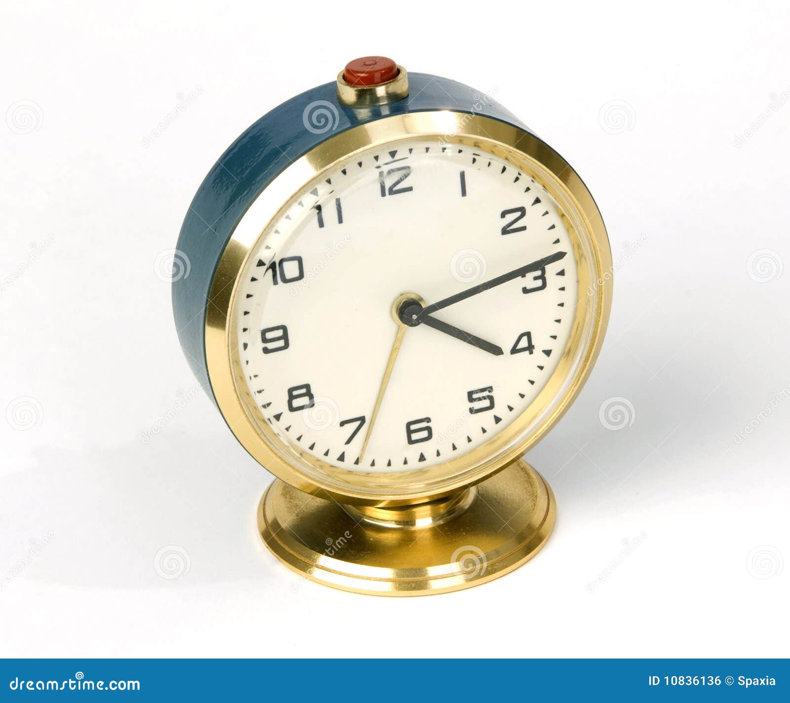 Old alarm clock stock photo. Image of waking, alarm, button - 10836136