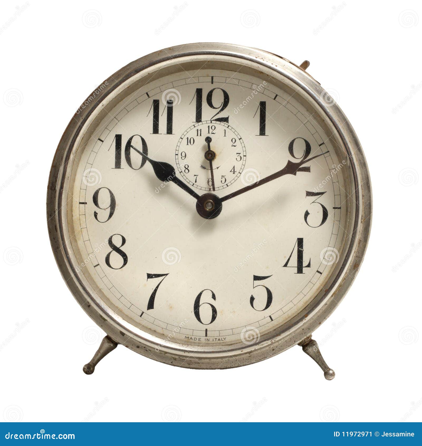 Old alarm clock stock image. Image of minute, obsolete - 11972971