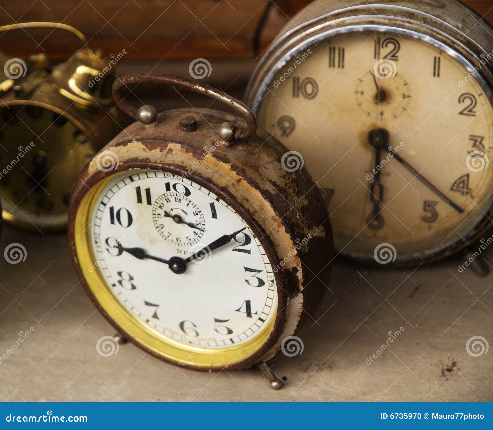 Sad Boy With Clocks Stock Photography | CartoonDealer.com #2096516