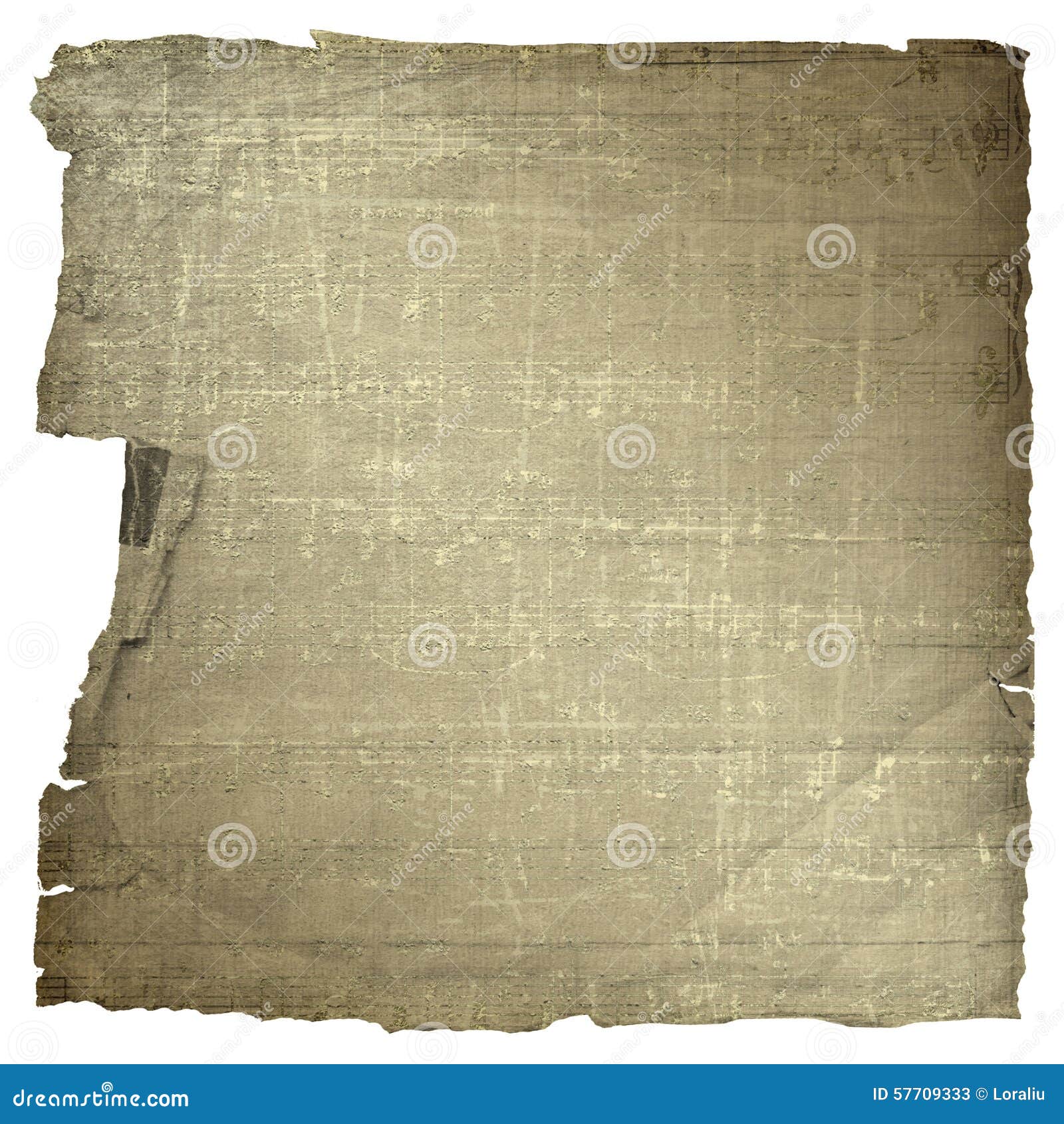 Old Alienated Musical Paper In Scrapbooking Style Stock Photography ...