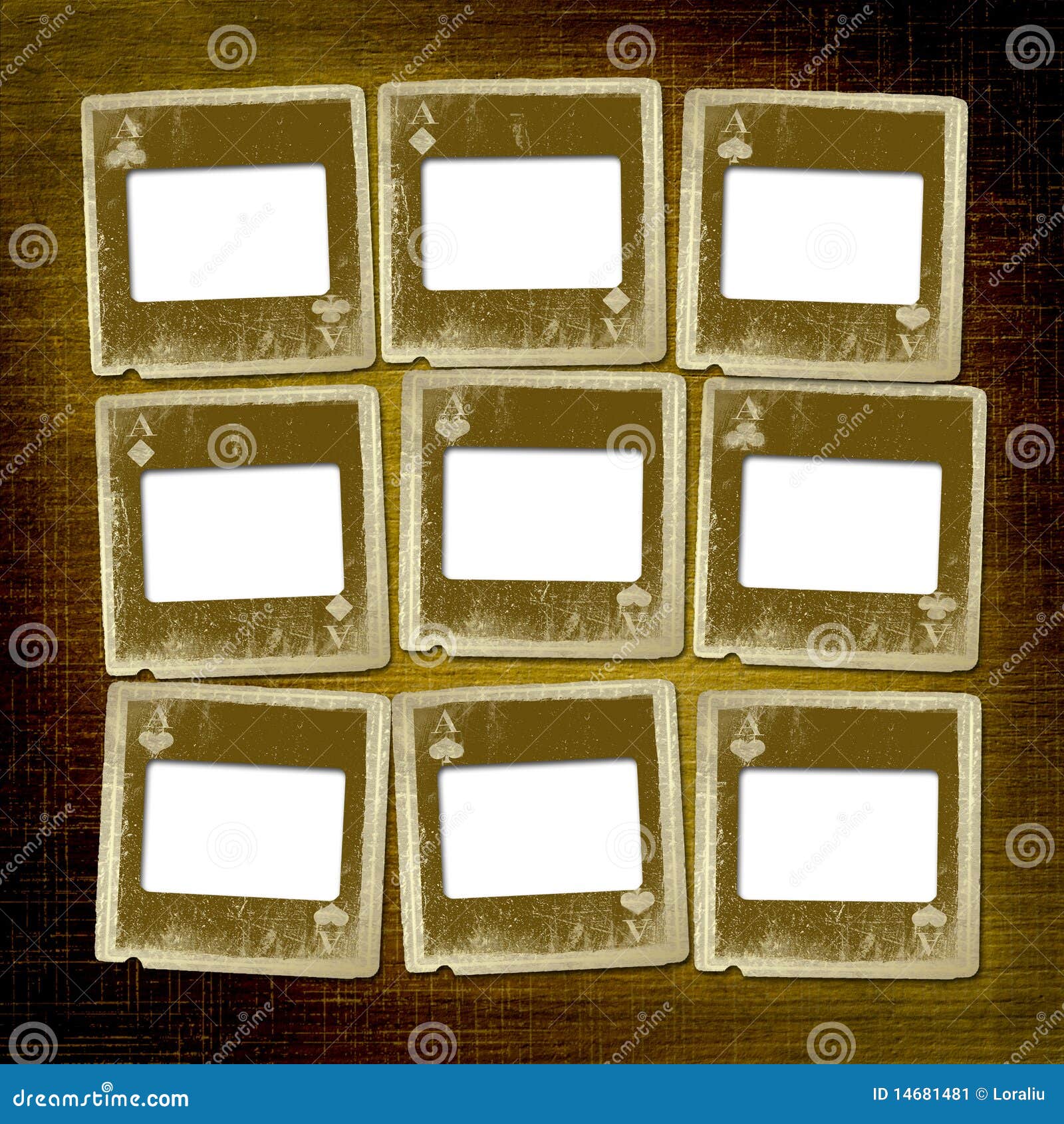 Old Alienated Slides on the Background Stock Illustration ...