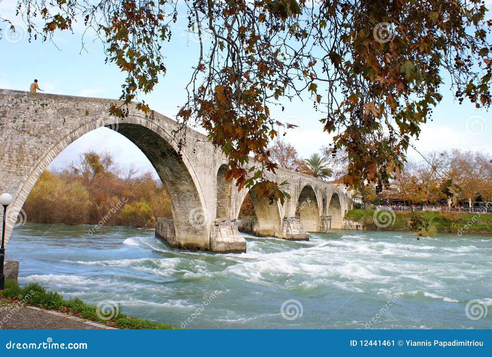 Old Alike Stone Bridge Greece Stock Image - Image of nature, greenery ...