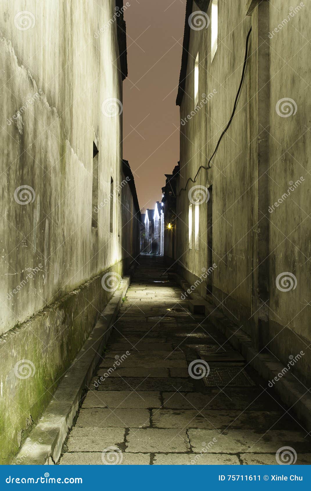 Old alley stock image. Image of slab, straight, hangzhou - 75711611