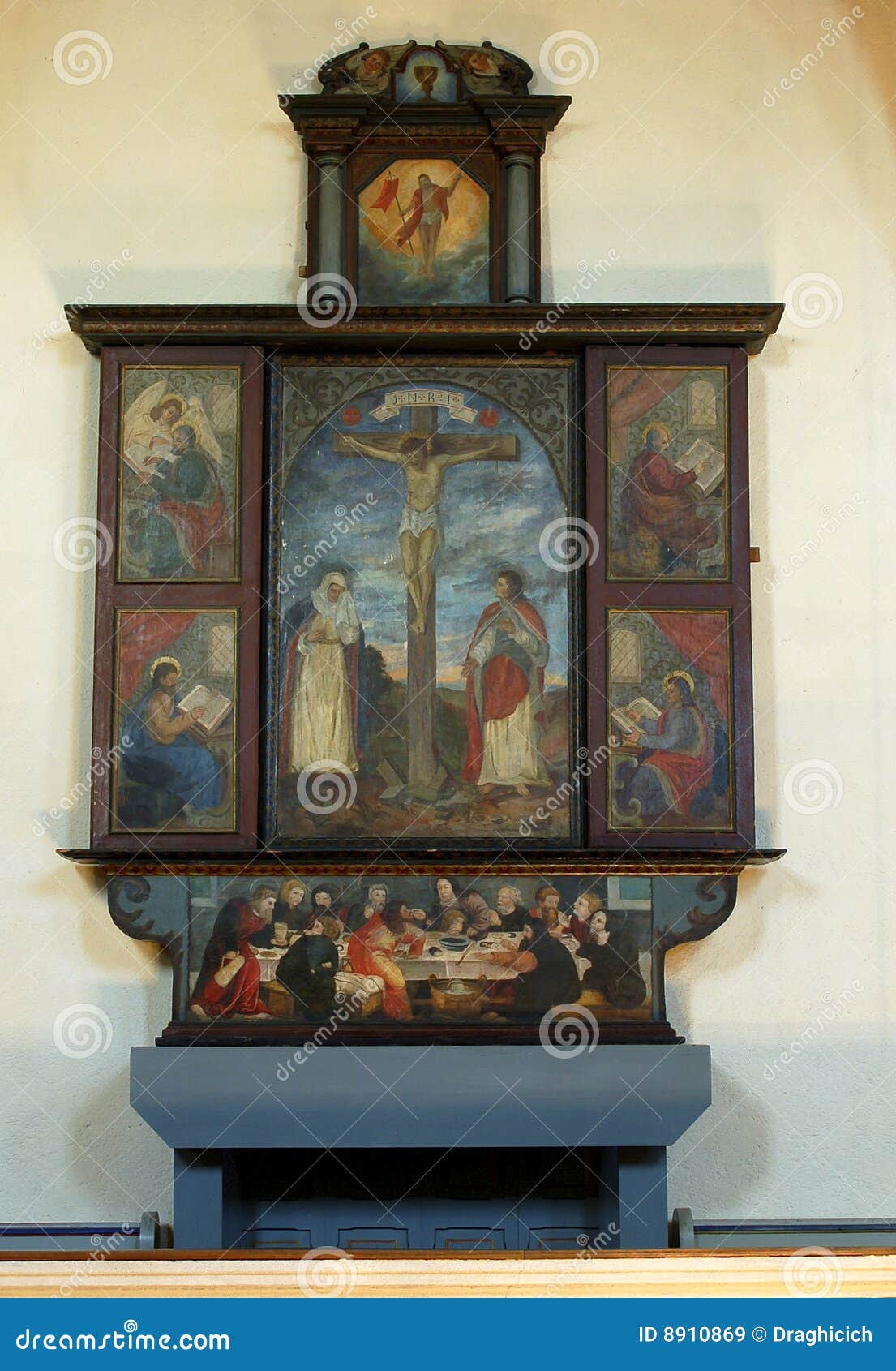 Old altar stock image. Image of cross, religion, mission - 8910869