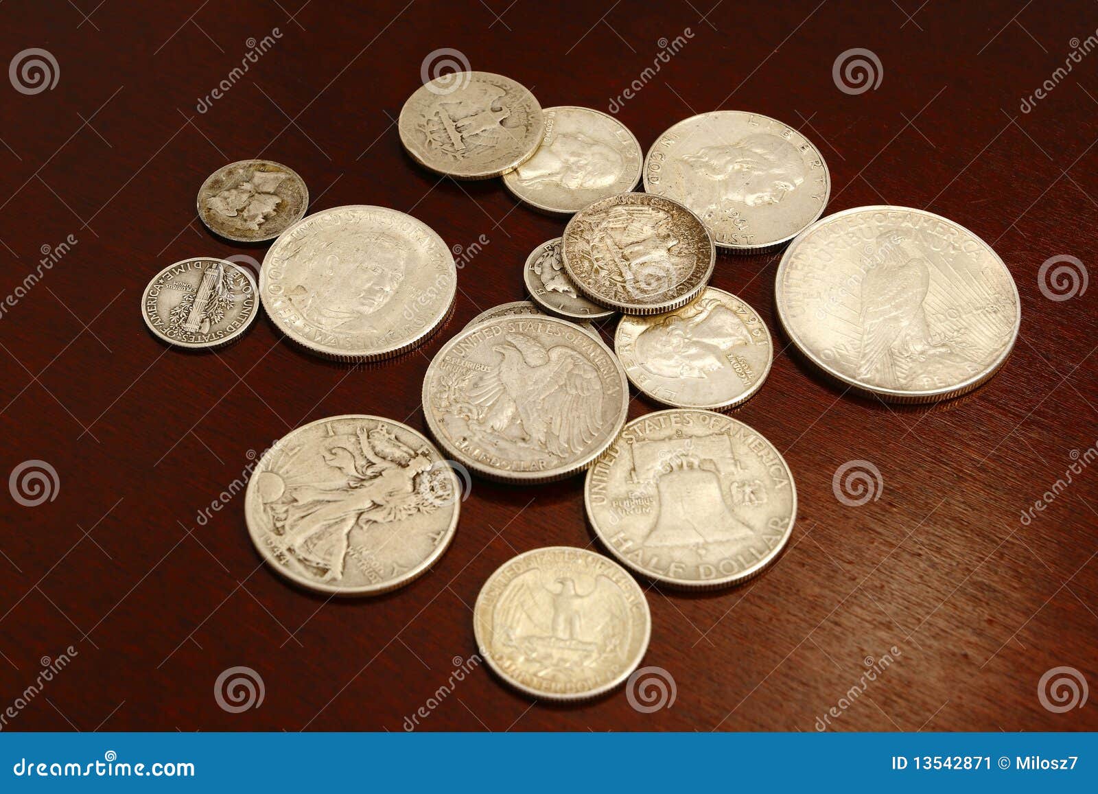 Old american coins stock image. Image of cash, financial - 13542871