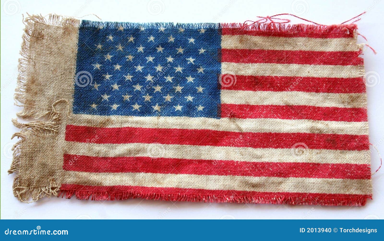 Old American Flag Stock Photo - Image: 2013940