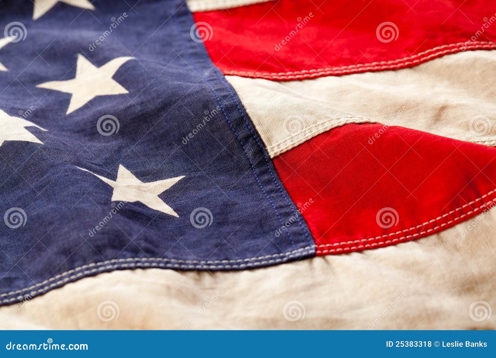 Old American flag detail stock photo. Image of antique - 25383318