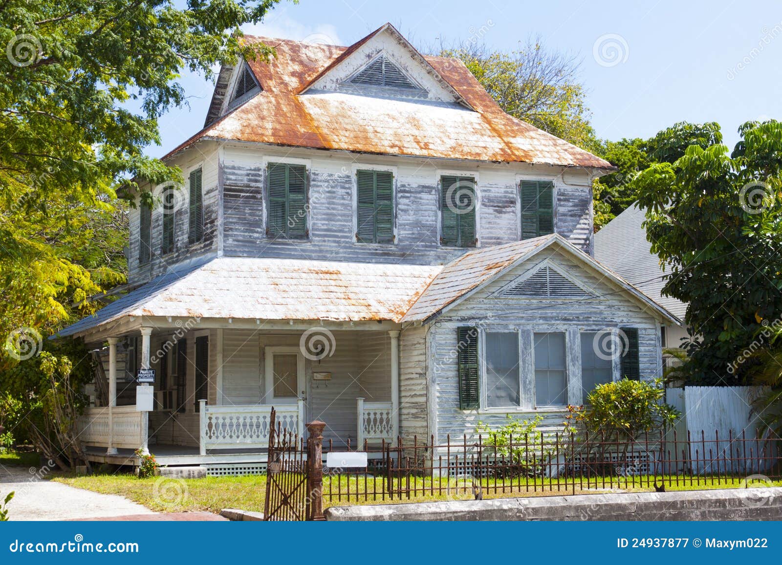 Old American House stock image. Image of dirty, neighbors - 24937877