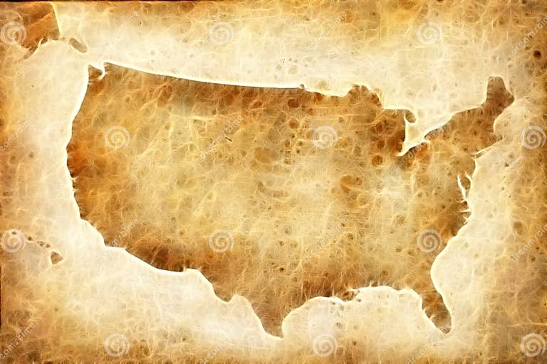 Old american map stock illustration. Illustration of cartography - 3902700