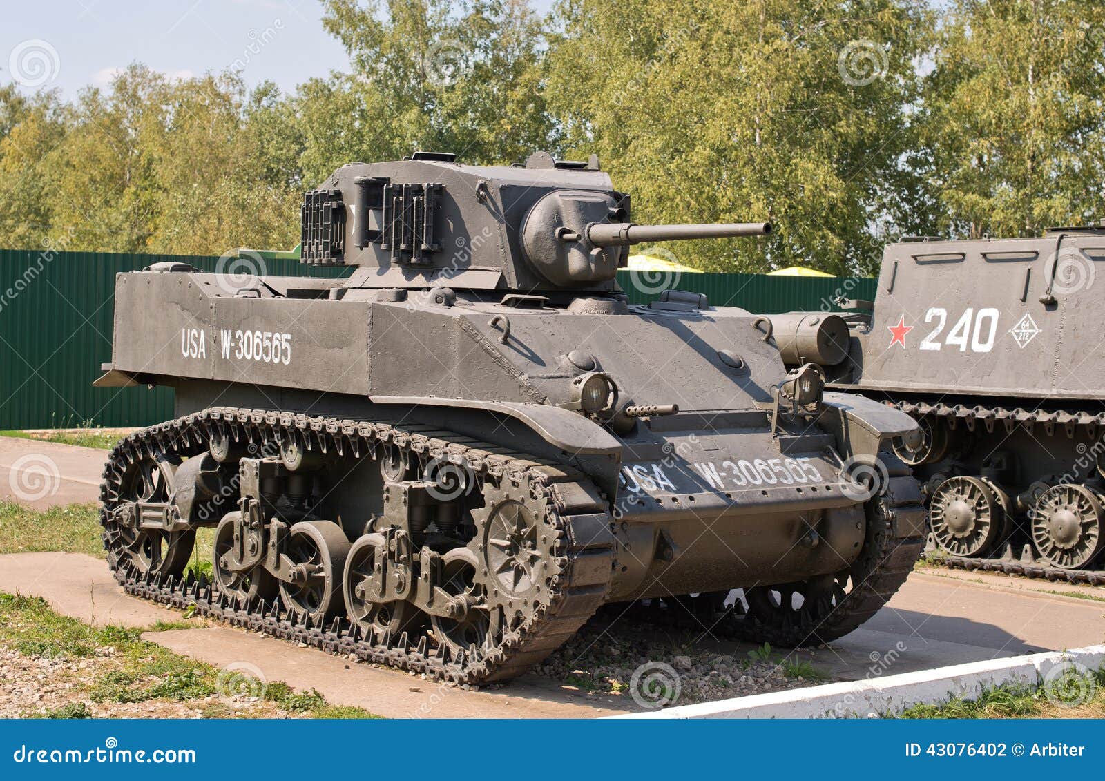 American Tank Sherman Fought In World War II Stock Photography ...