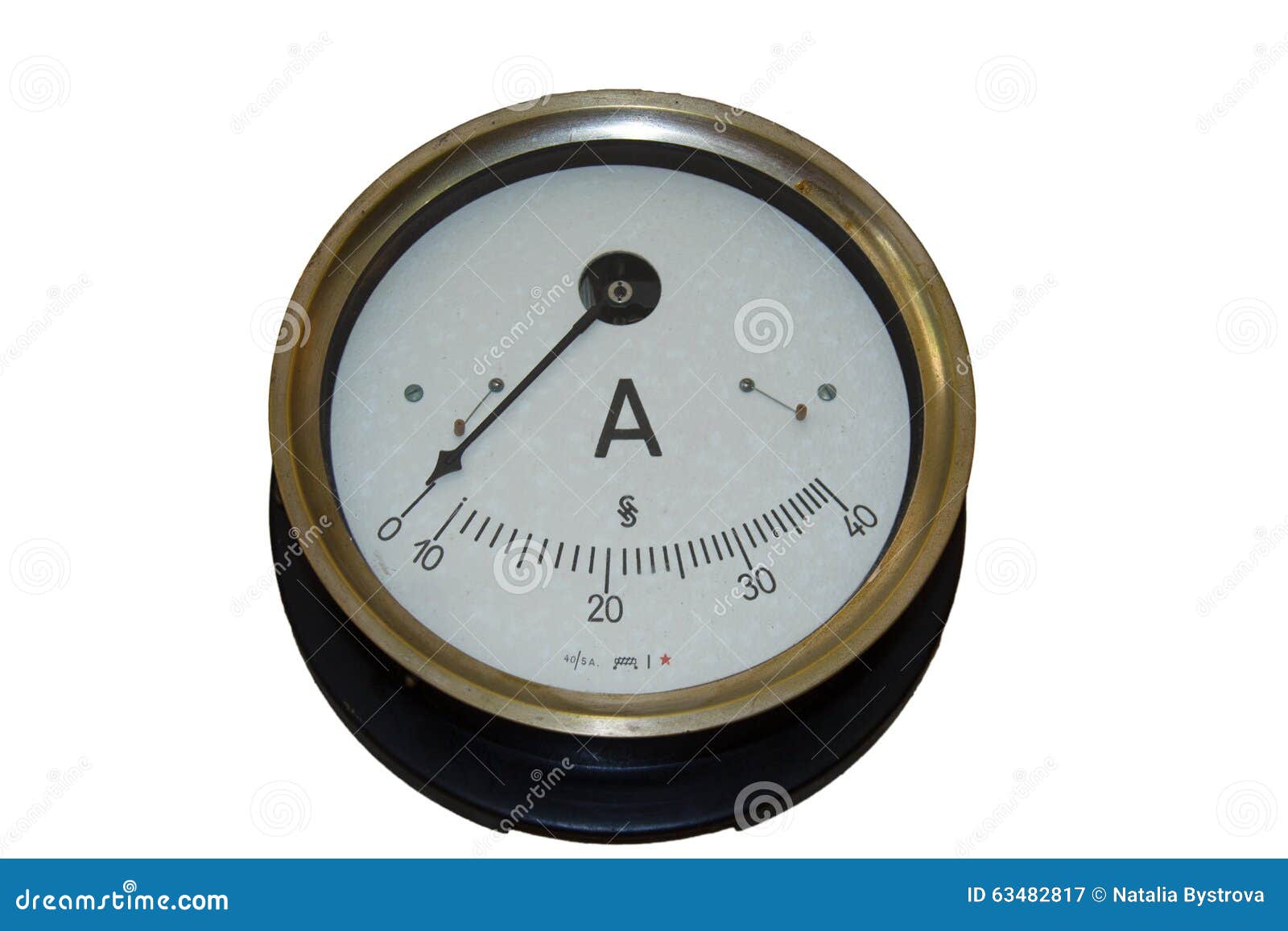 Old ampermeter stock image. Image of black, electric - 63482817