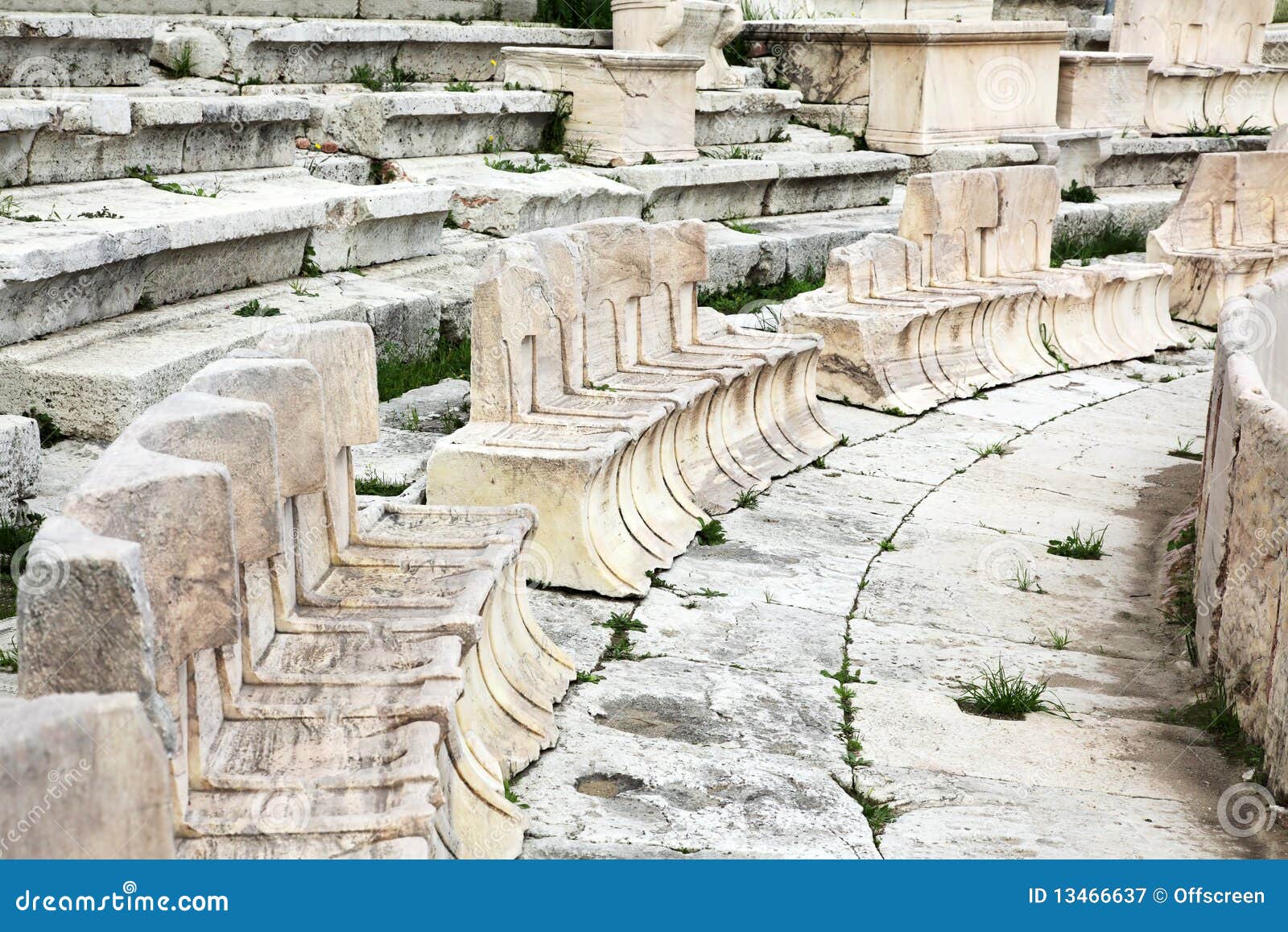 Old amphitheater stock image. Image of horizontal, greek - 13466637