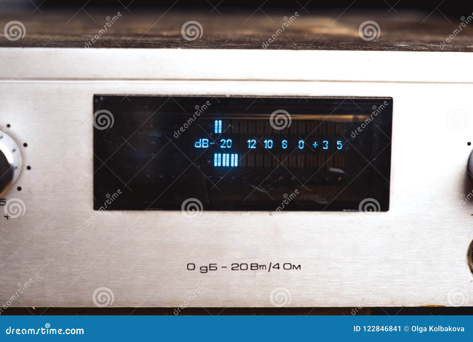 The old amplifier stock image. Image of display, cassette - 122846841