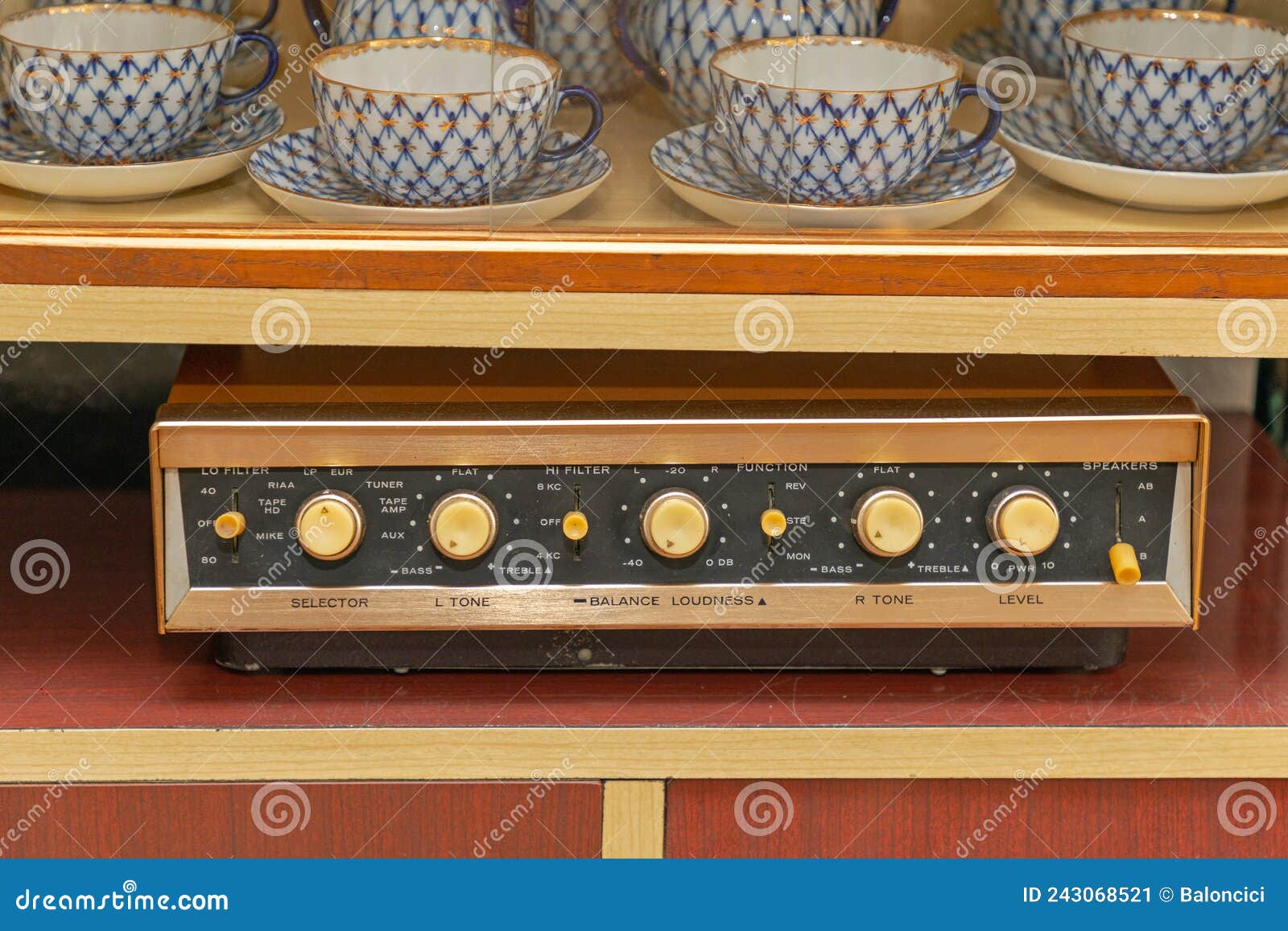 Old Amplifier Unit stock image. Image of shelf, button - 243068521
