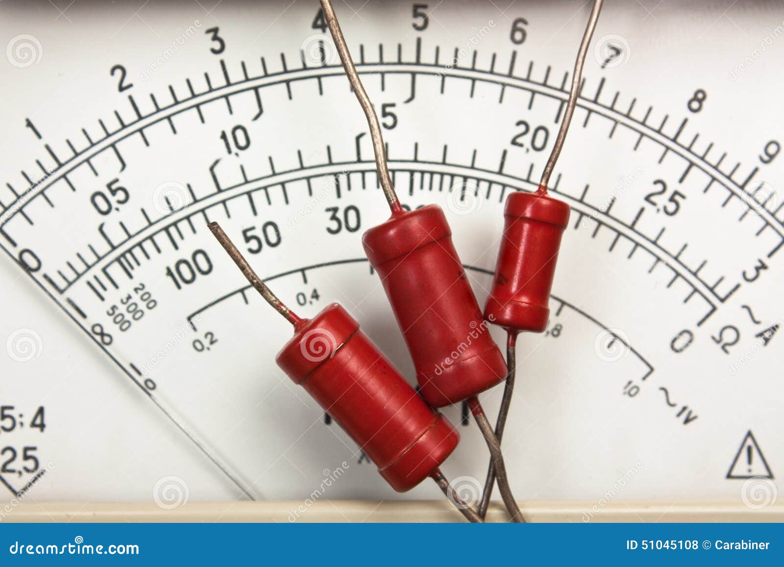 Old analog multimeter stock photo. Image of construction - 51045108